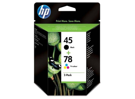 Komplet Tuszy Oryginalnych HP 45 + 78 OfficeJet K60 K80 G85 DeskJet ...
